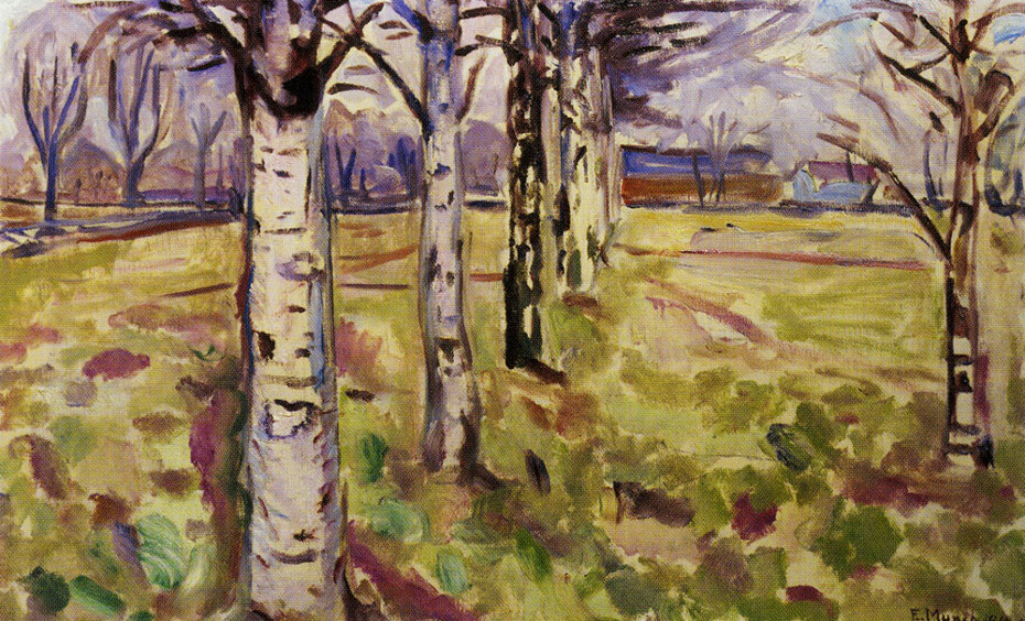 Birch Trunks by Edvard Munch | USEUM